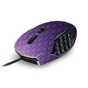 MightySkins Skin Compatible with Logitech G600 MMO Gaming Mouse - Antique Purple | Protective, Durable, and Unique Vinyl Decal wrap Cover | Easy to Apply, Remove, and Change Styles | Made in The USA