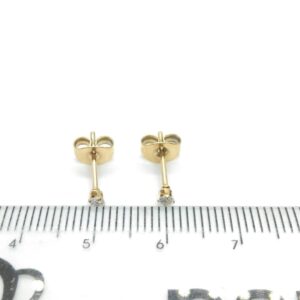 14K Gold Plating Tiny 2MM Cubic Zirconia Stud Earrings Minimal 20G Cartilage Piercing Ear Studs Smallest CZ Post Earrings for Women&Men…