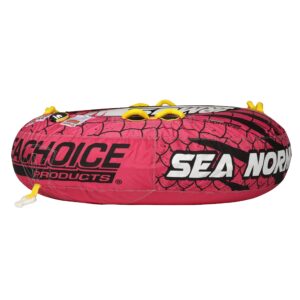 Seachoice Sea-Normus Towable Tube, Open Top Boat Tube w/Air-Cushioned Floor, 4 Person, 69 in. X 69 in.