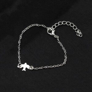 Olbye Dove Bracelet Flying Bird Bracelet Hand Chain Body Jewelry for Women (Silver)