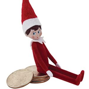 World's Smallest The Elf On The Shelf A Christmas Tradition - Boy Scout Elf with Blue Eyes, 4 Inch