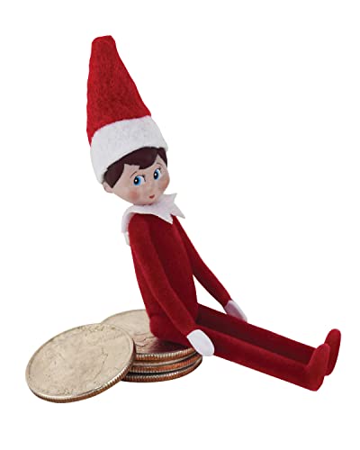 World's Smallest The Elf On The Shelf A Christmas Tradition - Boy Scout Elf with Blue Eyes, 4 Inch