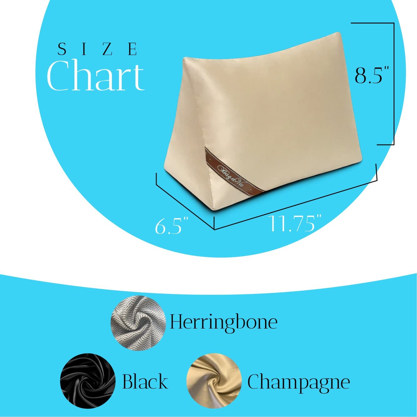 Bag-a-Vie Handbag Shaper - Champagne - Luxury Handbag Shaper Insert for Women's Purses