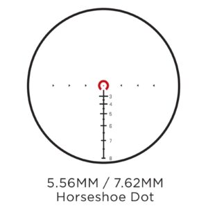 SIG SAUER TANGO6T 1-6x24mm Hunting Shooting Durable Waterproof Fogproof 30mm Tube First Focal Plane Illuminated Reticle Riflescope, 5.56/7.62 Horseshoe Dot Reticle