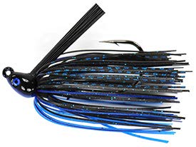 black & blue swim jig 1/4 oz