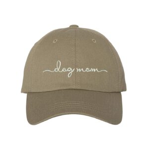 prfcto lifestyle dog mom baseball hat - unisex hat - dog lover gift (khaki)