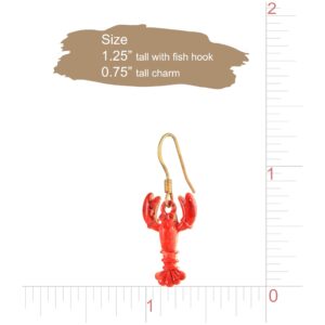 chelseachicNYC Whimsical Charm Dangle Earrings Maine Lobster