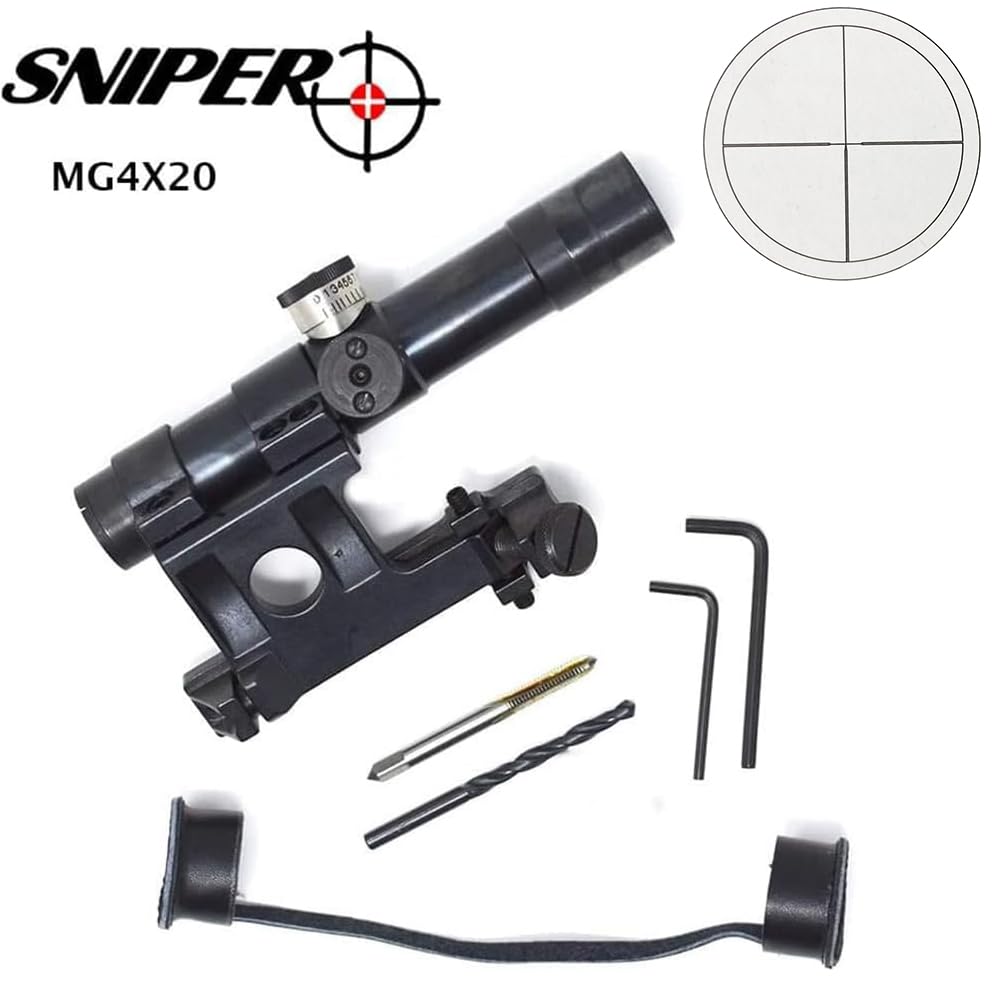 Sniper MG4X20 Mosin Nagant 91/30 Scope Svt-40 (Steel Mount and Steel Tube)