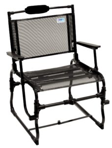 rio gear 15.5" seat height compact traveler folding chair with hard arms - large