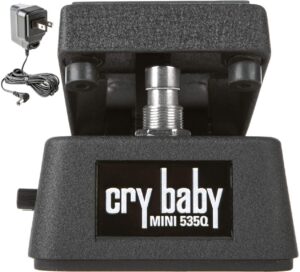 dunlop cbm535q cry baby q mini wah effects pedal bundle with dunlop ecb-003 9-volt ac adapter