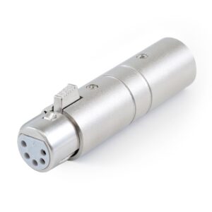 sirs-e 3 pin xlr male to 5 pin xlr female dmx converter adapter 70030 for enttec interfaces, controllers and cables