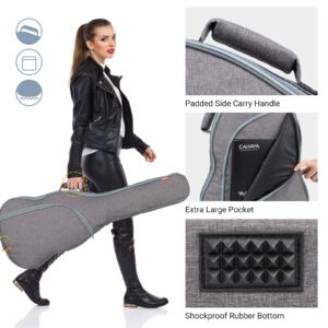 CAHAYA Electric Guitar Bag Padded Electric Guitar Gig Bag Case 0.35in Padding Dual Adjustable Shoulder Strap Electric Guitar Case CY0175