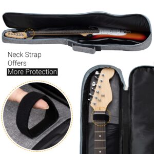 CAHAYA Electric Guitar Bag Padded Electric Guitar Gig Bag Case 0.35in Padding Dual Adjustable Shoulder Strap Electric Guitar Case CY0175