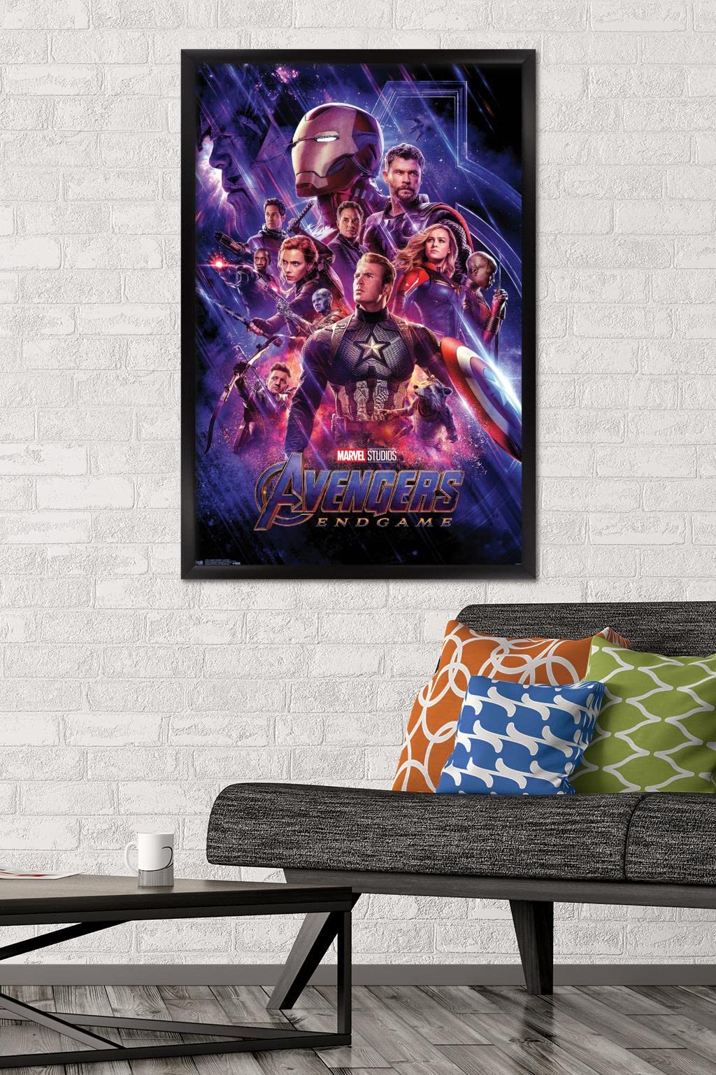 Trends International Marvel Cinematic Universe - Avengers - Endgame - One Sheet Wall Poster, 22.375" x 34", Black Framed Version