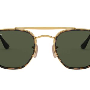 Ray-Ban RB3648M The Marshal II Hexagonal Sunglasses, Gold/G-15 Green, 52 mm