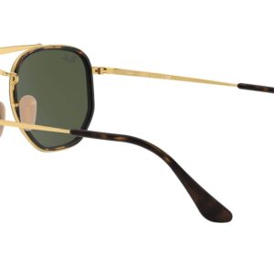 Ray-Ban RB3648M The Marshal II Hexagonal Sunglasses, Gold/G-15 Green, 52 mm