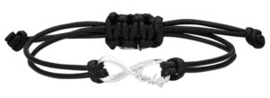 harley-davidson women's harley infinity wax adjustable cord bracelet hdb0423