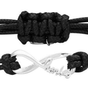 Harley-Davidson Women's Harley Infinity Wax Adjustable Cord Bracelet HDB0423