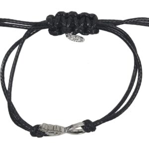 Harley-Davidson Women's Harley Infinity Wax Adjustable Cord Bracelet HDB0423