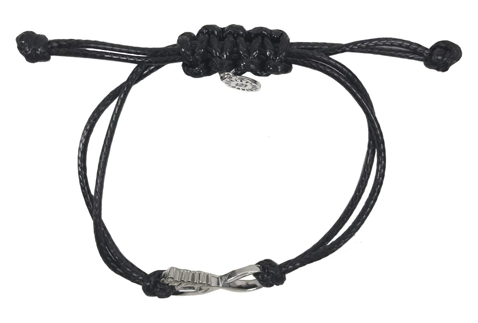 Harley-Davidson Women's Harley Infinity Wax Adjustable Cord Bracelet HDB0423