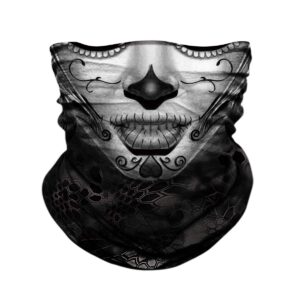 ternnk seamless neck gaiter shield scarf bandana face mask seamless uv protection for motorcycle cycling riding running headbands