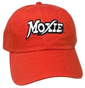 moxie soda baseball hat - unisex, adjustable, hunter orange