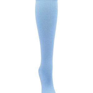 MadSportsStuff Softball Socks with Stitches Over the Calf (Columbia Blue/Navy, Small)