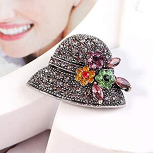 Comelyjewel Rhinestone Brooch Pins for Women Hat Jewelry Brooch Pins Durable and Useful