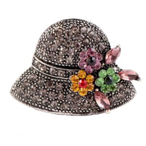 Comelyjewel Rhinestone Brooch Pins for Women Hat Jewelry Brooch Pins Durable and Useful