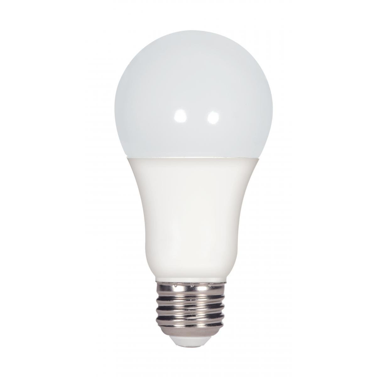 SATCO S29816 15 Watt 120 Volt; A19 LED Light Bulb; Frosted; 3000K; E26 Medium Base; 220 deg. Beam Angle (6 LED Light Bulbs)