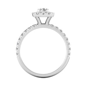 IGI Certified 1 Carat TW Natural Diamond Engagement Ring in 10k White Gold (H-I Color, I2-I3 Clarity)