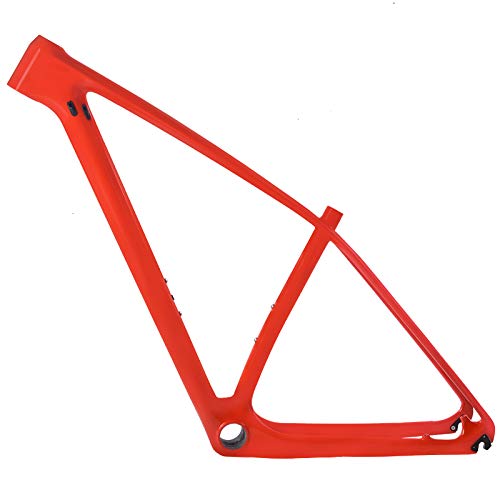 27.5er Or 29er Carbon MTB Frame Carbon Mountain Bike Frame 29 Bicycle Frame 135mm Or 142mm Axle (Red Glossy, 29er 17inch)