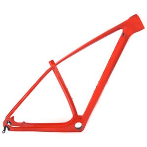 27.5er Or 29er Carbon MTB Frame Carbon Mountain Bike Frame 29 Bicycle Frame 135mm Or 142mm Axle (Red Glossy, 29er 17inch)