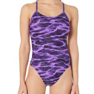 TYR Lambent Cutoutfit, Purple, 28