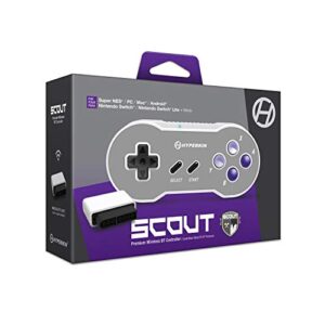 Hyperkin "Scout" Premium BT Controller for Super NES/PC/Mac/Android (Includes Wireless Adapter)