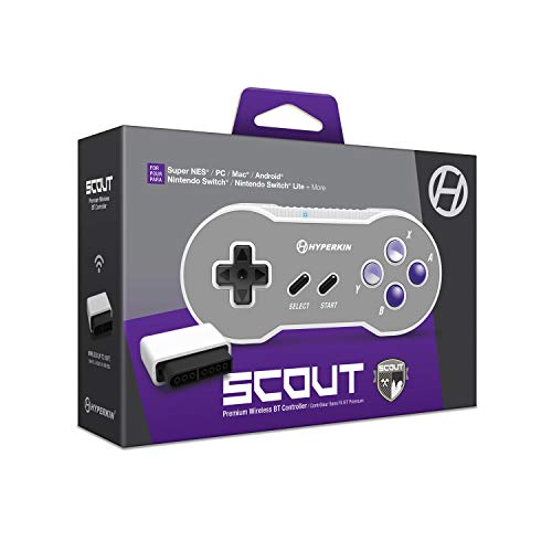 Hyperkin "Scout" Premium BT Controller for Super NES/PC/Mac/Android (Includes Wireless Adapter)