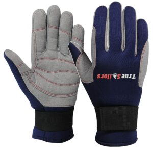 mrx boxing & fitness winter men sailing gloves full fingers all weather gripping gloves (large)