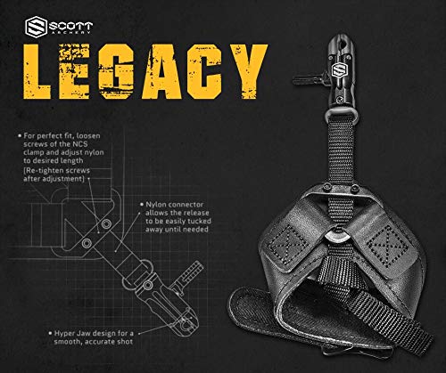 Scott Archery unisex adult Scott Archery Legacy Release, Black, One Size US