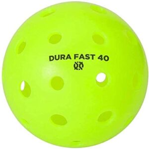 Dura Fast 40 Pickleballs | Outdoor Pickleball Balls | Neon | Two Dozen 24 Balls | USAPA Approved and Sanctioned for Tournament Play, Professional Perfomance