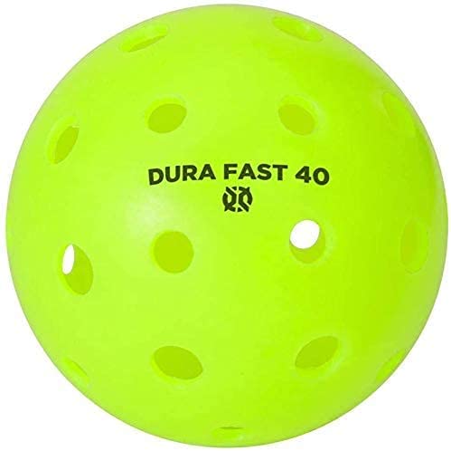 Dura Fast 40 Pickleballs | Outdoor Pickleball Balls | Neon | Two Dozen 24 Balls | USAPA Approved and Sanctioned for Tournament Play, Professional Perfomance