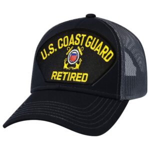 us coast guard retired mesh back cap