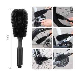 QKURT 9pcs Bike Cleaning Tool Set, Bicycle Clean Brush Kit for Bike Tire Chain Sprocket Corner Fit for Motorcycle Bikes