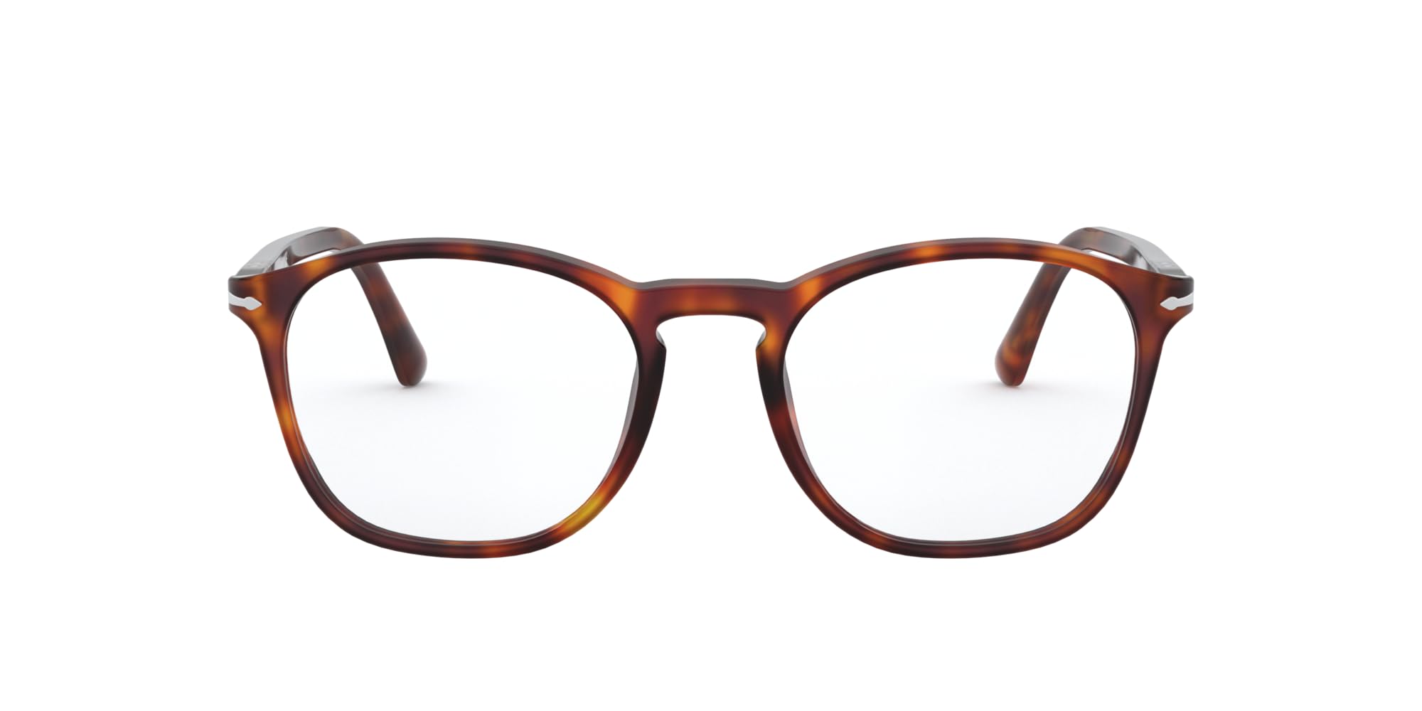 Persol PO3007VM Square Prescription Eyewear Frames, Havana/Demo Lens, 52 mm