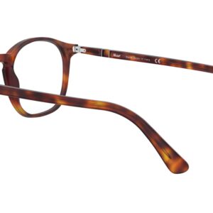 Persol PO3007VM Square Prescription Eyewear Frames, Havana/Demo Lens, 52 mm