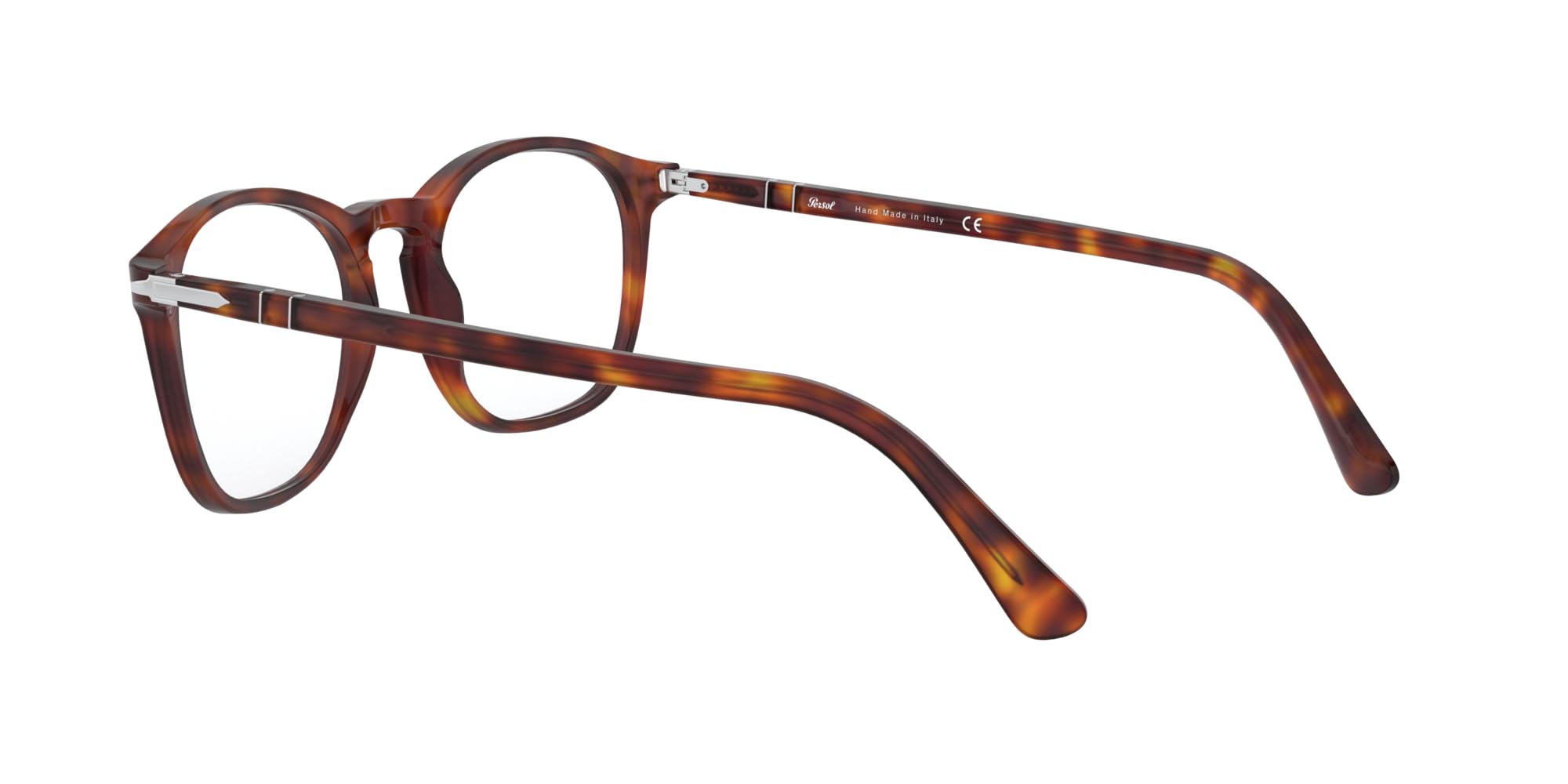 Persol PO3007VM Square Prescription Eyewear Frames, Havana/Demo Lens, 52 mm