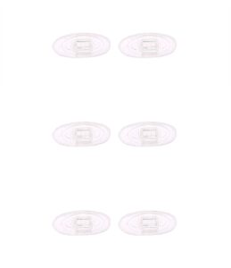 nicelyfit clear push-on nose pads for oakley eyeglass frames ox5079 ox5038 ox5066 ox5088 ox3102 ox5040 ox5042 etc. (clear - 3 pairs)