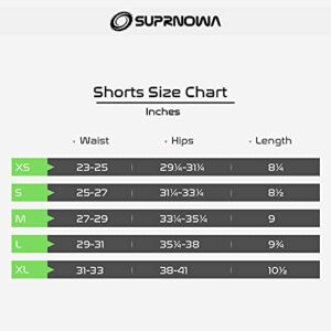 SUPRNOWA Boy Cut Shorts Low Rise Booty Shorts Spandex Active Dance Yoga Workout Fitness for Women (Black, Small)