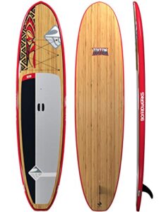 boardworks triton | recreational stand up paddleboard | bombshell epoxy hardboard | 11' 6", bamboo/black (4440519518)