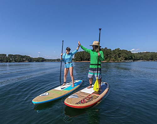 Boardworks Triton | Recreational Stand Up Paddleboard | Bombshell Epoxy Hardboard | 11' 6", Bamboo/Black (4440519518)