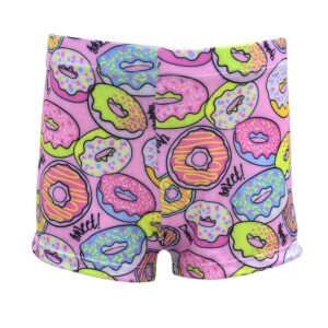 zizi teen girls' sparkle dance tumbling athletic brithday gift gymnastics doughnut underwear 7y, 5-6x